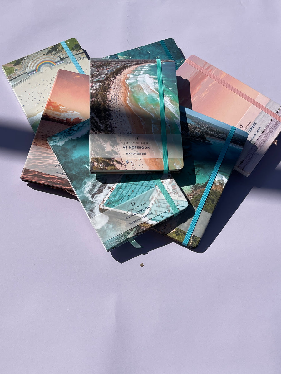 A5 Notebooks with your favourite destinations printed on them ...